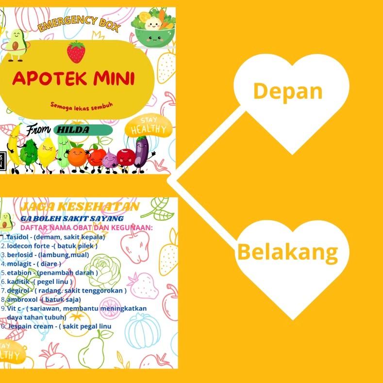 Custom Desain Apotek Mini Dan Box Untuk Kado Pacar Desain Bisa Riques ...