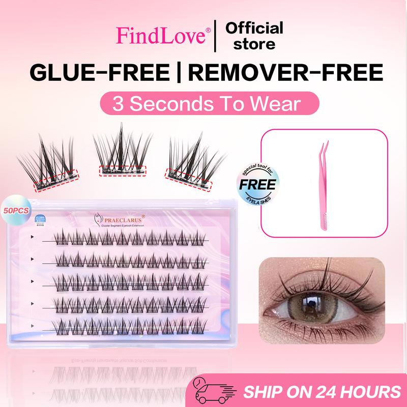 [Glue Free Lash]PRAECLARUS Lazy Girl Pre-Bond Technology No - TikTok ...