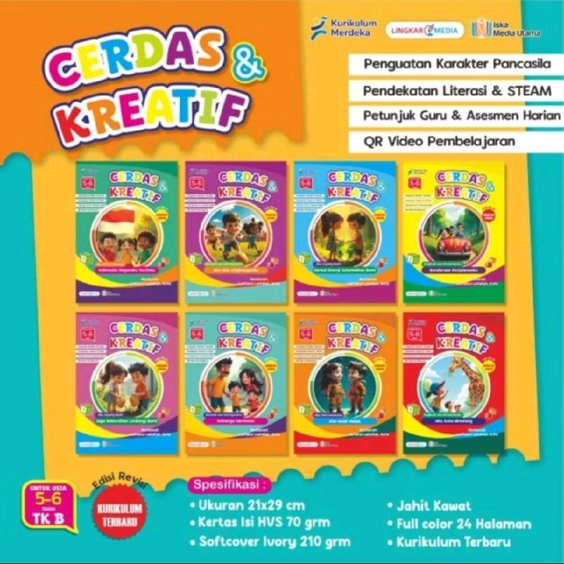 Paket PAUD TK B Usia 5 - 6 Tahun Kurikulum Merdeka Lingkar Media - Shop ...