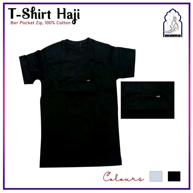 Baju T-Shirt Zip Kain Cotton Lembut Haji dan Umrah - TikTok Shop Malaysia