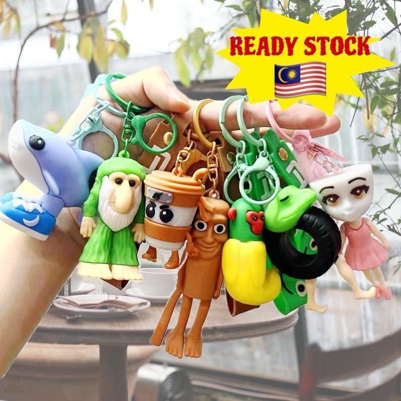 Italian Brainrot Keychain | Gantungan Kunci Karakter Viral (Tralalero ...