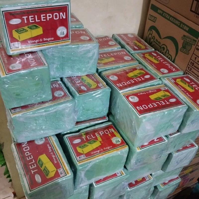 Sabun cuci batang hijau Telepon isi 12 pcs / 24 potong - Shop | Tokopedia