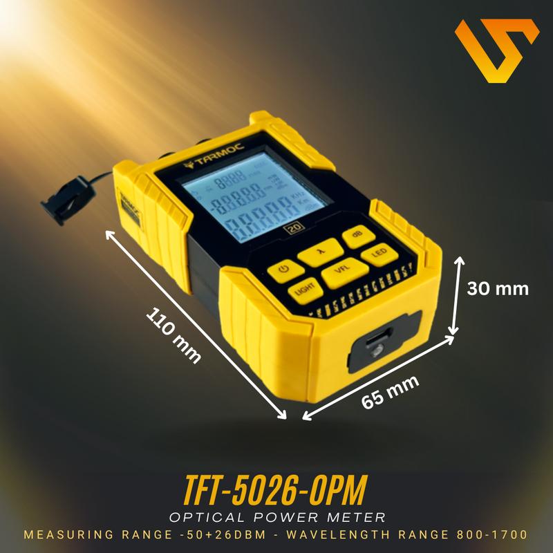 Tarmoc TFT-5026-OPM | Optical Power Meter + VFL mini Rechargeable ...
