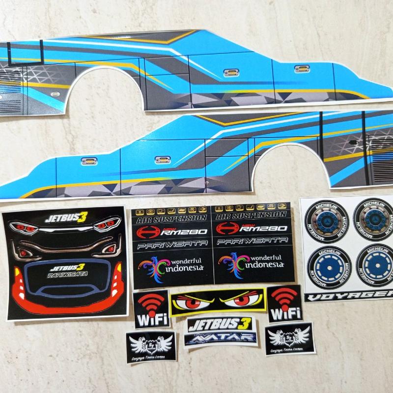 Stiker livery V1 Bus SANJAYA TRANS Albino Avatar Marvel Lemo - Shop ...