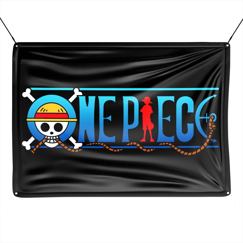 Flag Bendera One Piece Wall Decor Kain Aesthetic Cosplay Tapestry ...