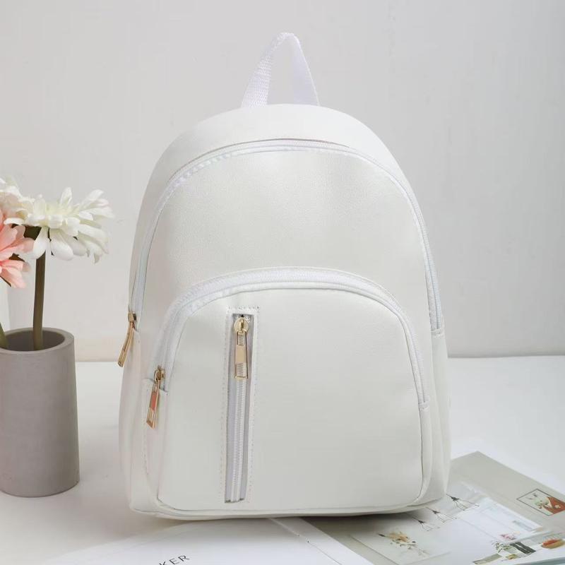 Korean Fashion Leather 11inch Backpack for Women #1201 - TikTok Shop ...