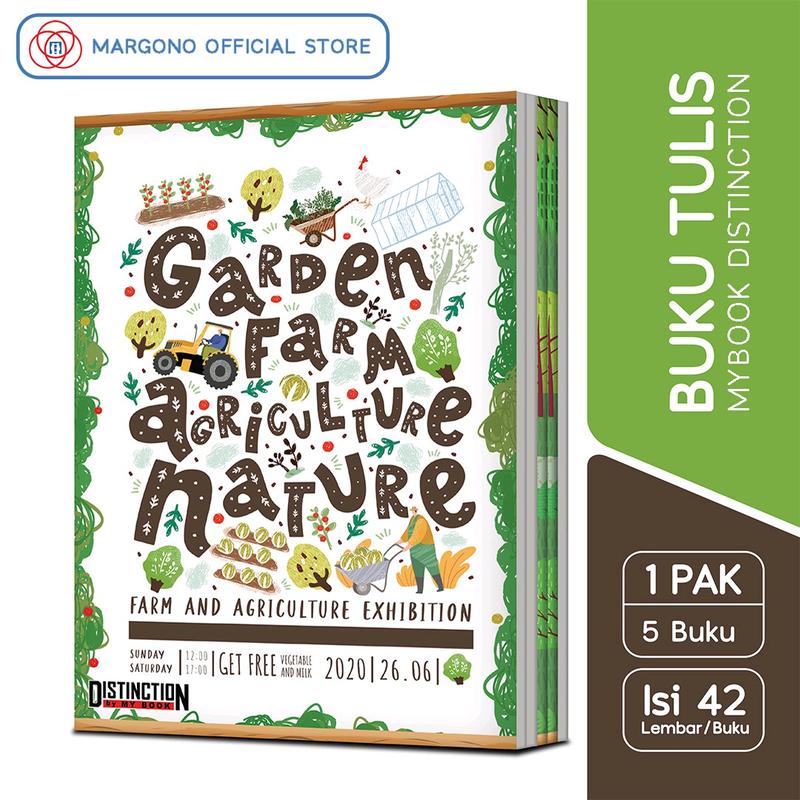 My Book Distinction Buku Tulis Natural 42 Lembar - 5 Buku Sekolah ...