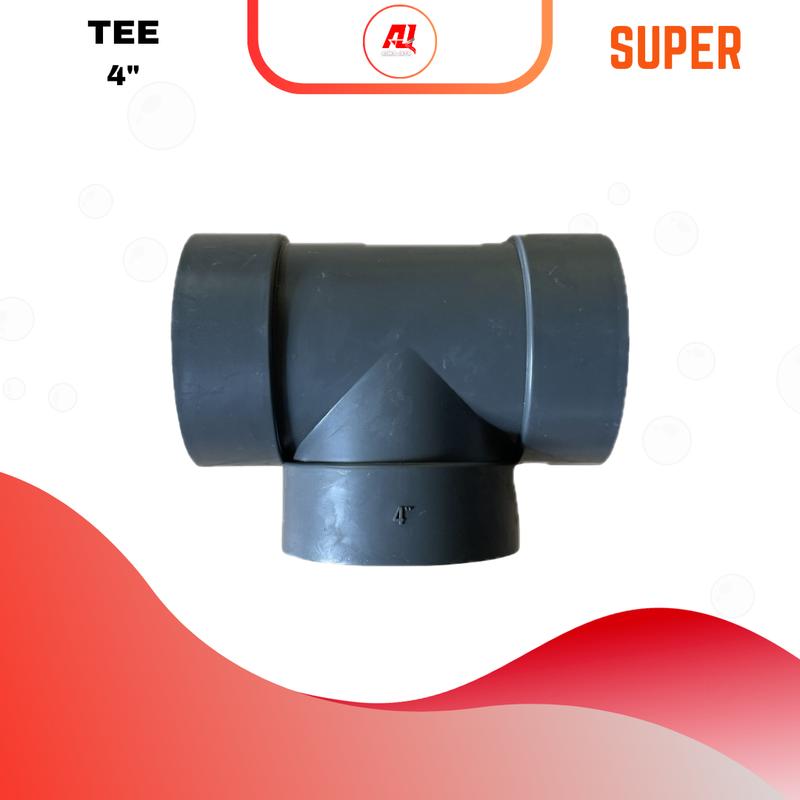 Tee / T / Sambungan 3 Arah Pipa PVC Merk Super Size 4" - Shop | Tokopedia
