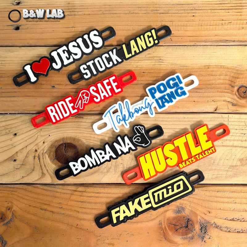 Eye Catching Motorcycle & Car Plate Badge 3D Printed Premade - TikTok ...