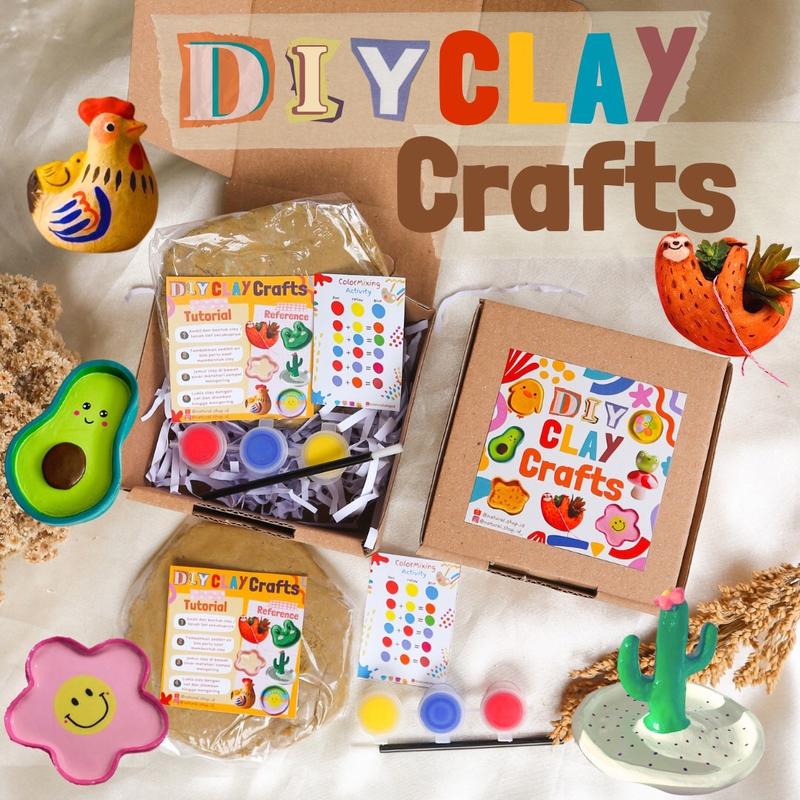 DIY Clay Craft / DIY Kerajinan Membentuk dan Melukis tanah liat - Shop ...