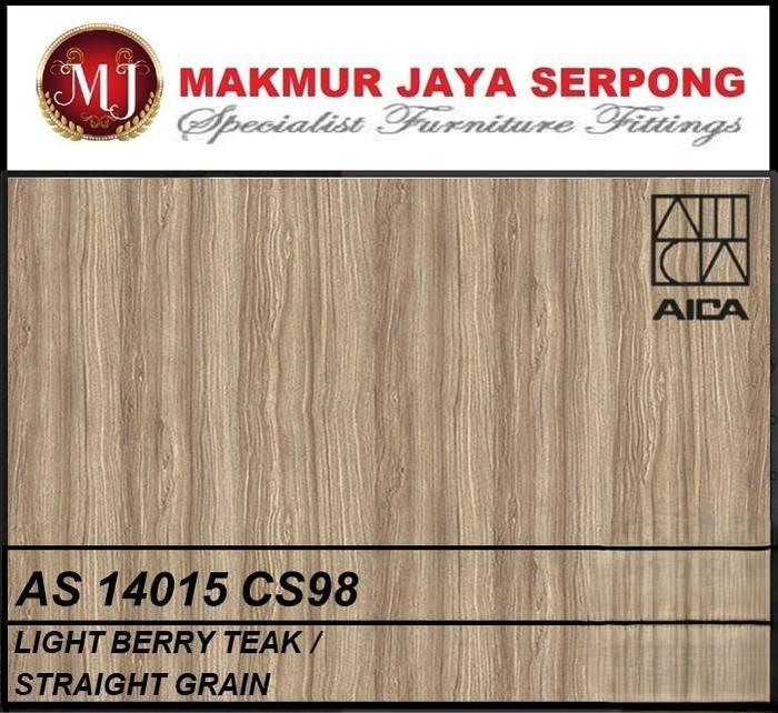 Jual HPL AICA ASIA AS 14015 CS98 - LIGHT BERRY TEAK I WOODGRAIN - Kota ...