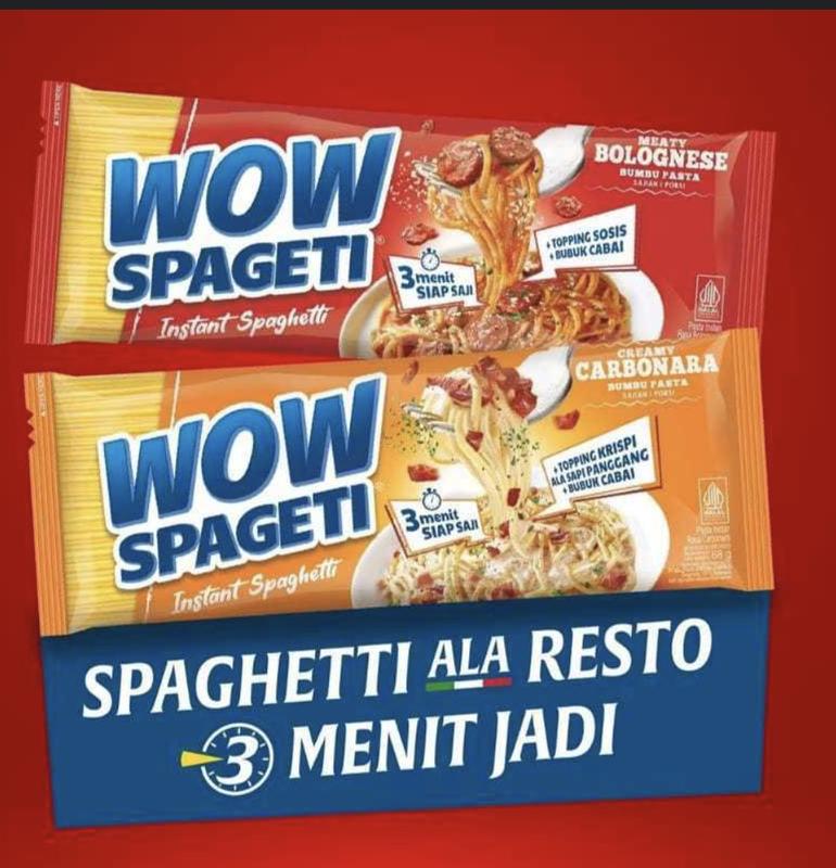 WOW Spaghetti Bolognese Carbonara / Wow Spageti 88gr Spageti - Shop ...