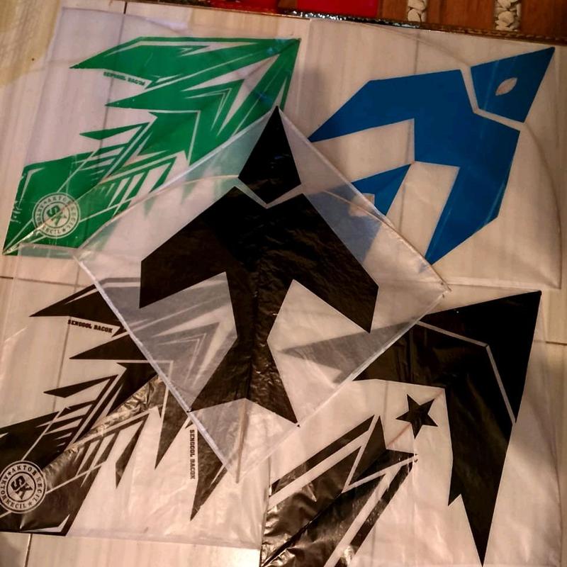 Layang layang kertas minyak Termurah 10 pcs gratis 1 Di Jamin dengan ...