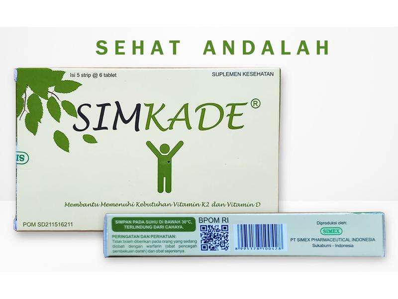 SIMKADE (1 BOX / 30 TABLET), VITAMIN K2 + D3 - Shop | Tokopedia