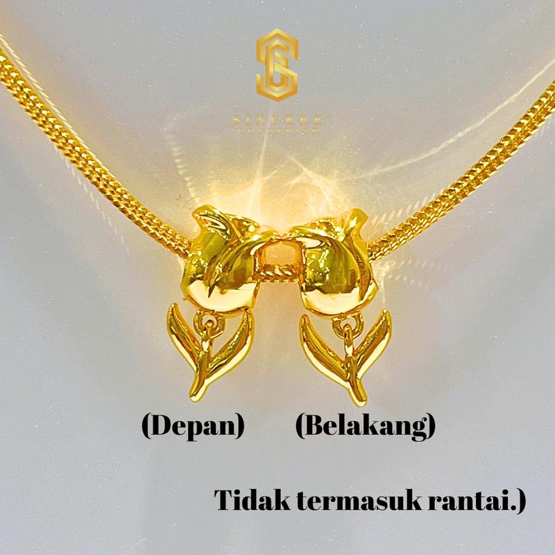 Sincere Store Emas 916 3L Bead Rose Gantung | Emas 916 - TikTok Shop ...