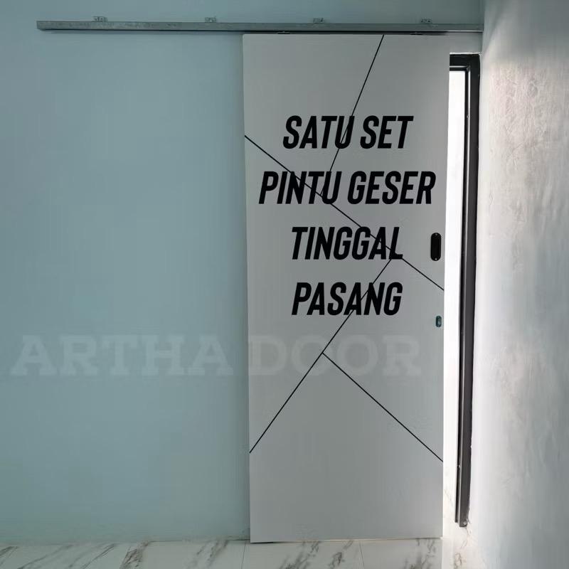 READY SATU SET PINTU GESER/SLEDING FREE LUBANG KUNCI DAN LUBANG REL ...