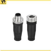 Jual Sepasang Socket Connector M12 type lurus 4 pin Male-Female ...