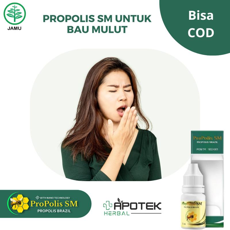 Propolis SM Untuk Atasi Bau Mulut Napas Bau Halitosis Penghilang - Shop ...