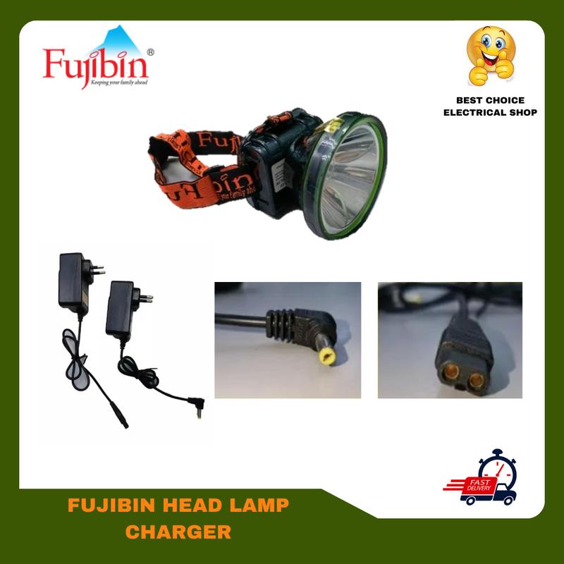 (ORIGINAL) Fujibin LED Head Light Charger Head Lamp Lampu Kepala ...