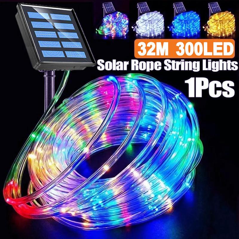 Outdoor Solar Tube Rope Led Lampu Garden Christmas Decoratio - TikTok ...
