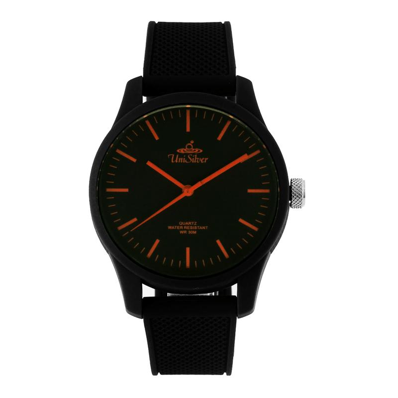 Unisex UniSilver TIME Analog casual Silicon Rubber Strap-Black - TikTok ...