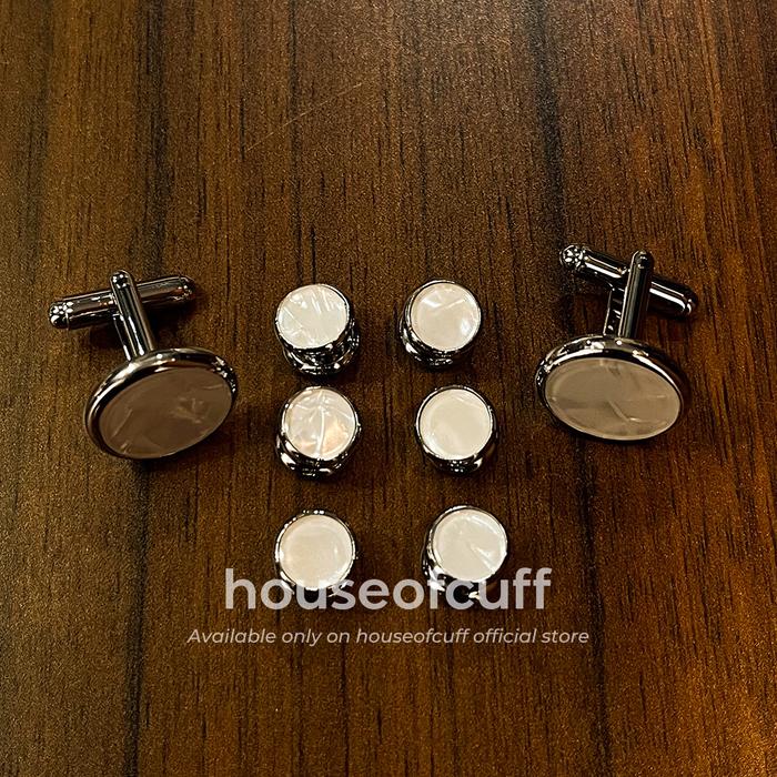 Promo Stud Button Kancing Kemeja Tuxedo Cufflinks Studs Button Putih ...