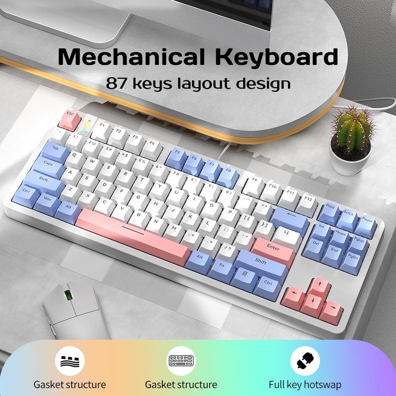 Papan Kekunci Mekanikal, FURYCUBE, Reka Letak 80%, Lekap Gasket ...
