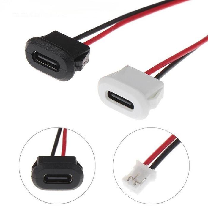 Promo USB Type C 2Pin Female Konektor Charger socket type C female ...