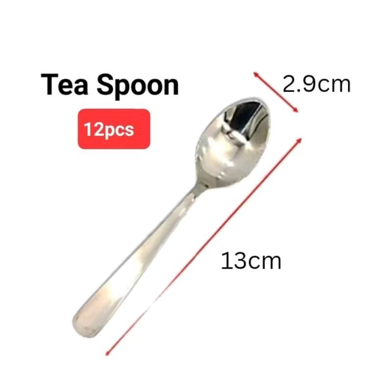 Sudu Garfu Set 12Pcs/Pack Stainless Steel 808 Sudu Kopi Teh Garfu ...