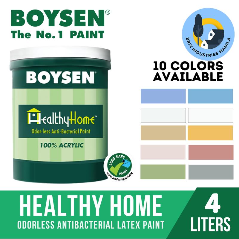 Boysen Healthy Home Odorless Antibacterial Latex Paint 4 Liter - TikTok ...