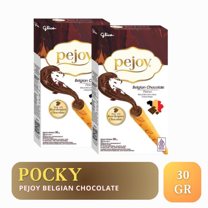 Makanan Ringan Kekinian Pocky Pejoy Beligian Chocolate 30g - 3 Pcs ...