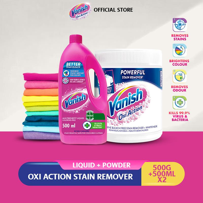 Vanish Stain Remover Crystal White Oxi Action, Detergent Powder ...