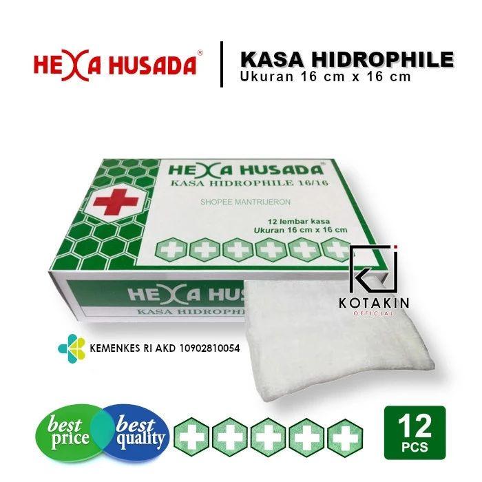 Kasa Steril Hidrofil 16x16 isi 12 Lembar HEXA HUSADA - Kasa Steril ...