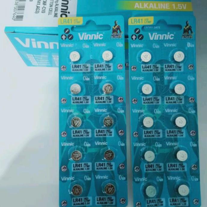 Baterai VINNIC AG3 / LR41 / AG 3/ L736 / SR 41 1.5V - Shop | Tokopedia