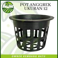 Jual NETPOT 12cm Pot Tanaman Anggrek Vanda Dendro Bulan Drainase Bagus ...