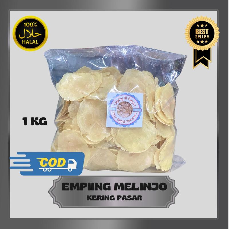 EMPING MELINJO 1 KG KERING PASAR ASLI KEBUMEN - Makanan Goreng, - Shop ...