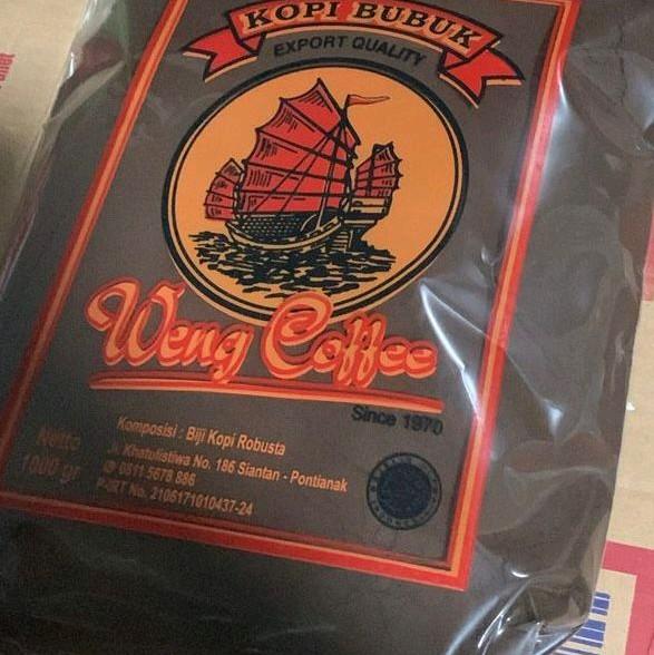 Kopi Weng Pontianak Legendaris Coffee Robusta Bubuk - Shop | Tokopedia