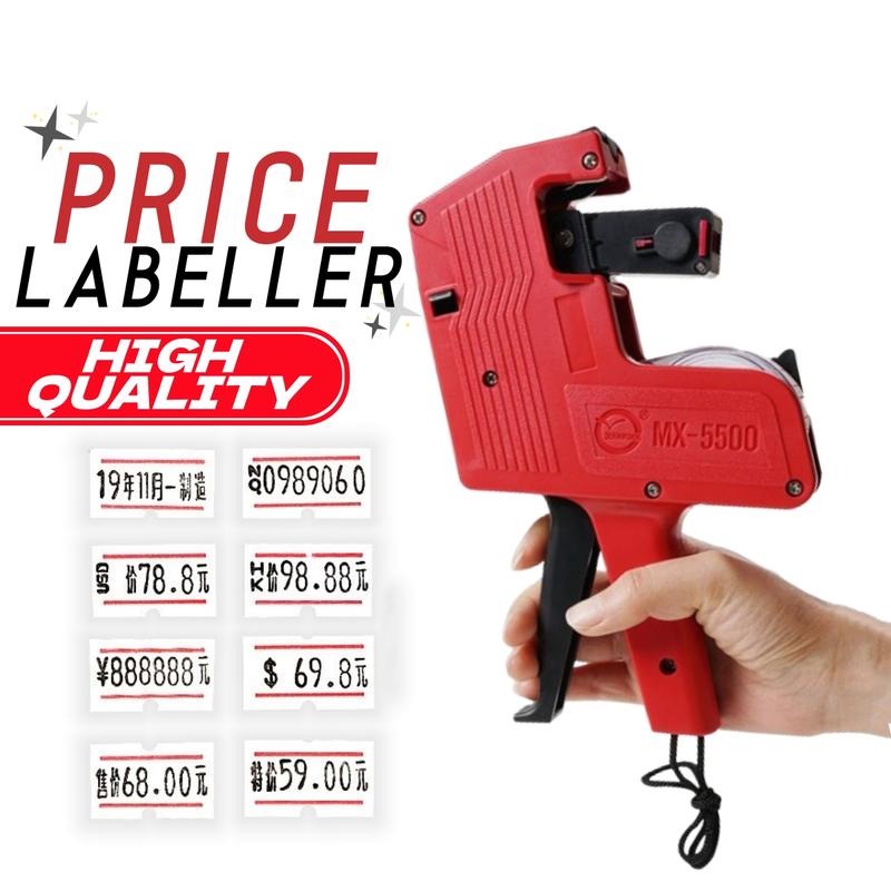 Price Tag Gun MX5500 8 Digits Price Labeller Labelling Machine - TikTok ...