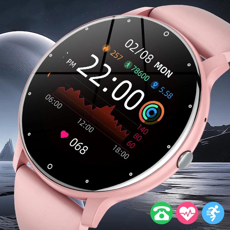 Jam Tangan Pintar untuk Wanita, Skrin Sentuh Penuh, Jam Tangan Sukan ...