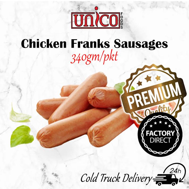 HALAL | Chicken Franks Sausages (340gm) 8pcs -10 pcs - TikTok Shop ...