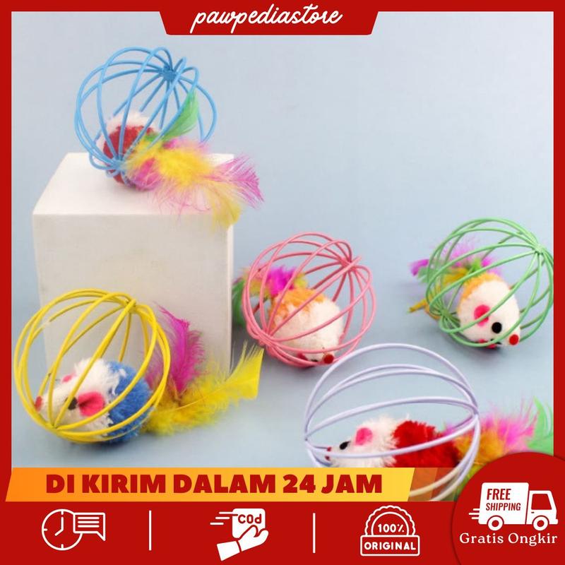 pawpedia Mainan Interaktif Kucing Bola Tikus Jail Mainan Tikus - Shop ...