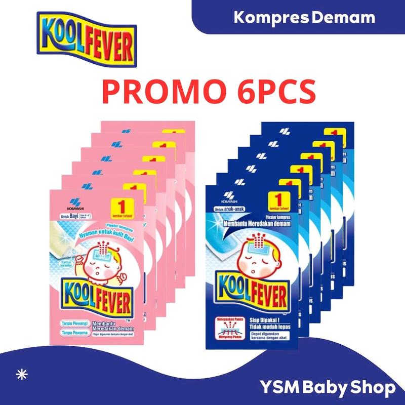 Promo 6 pcs Koolfever Bayi Anak - Shop | Tokopedia