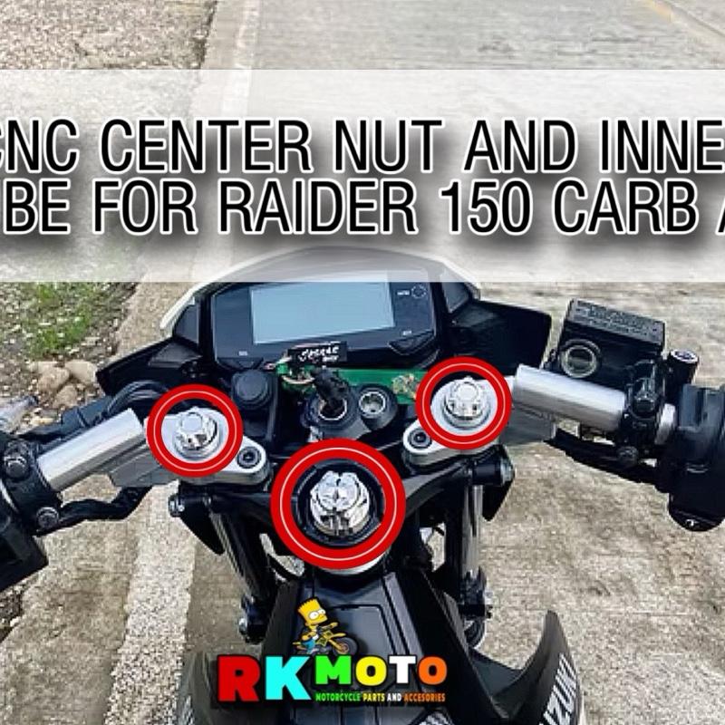 CNC CENTER NUT AND INNER TUBE FOR RAIDER 150 CARB / FI - TikTok Shop ...