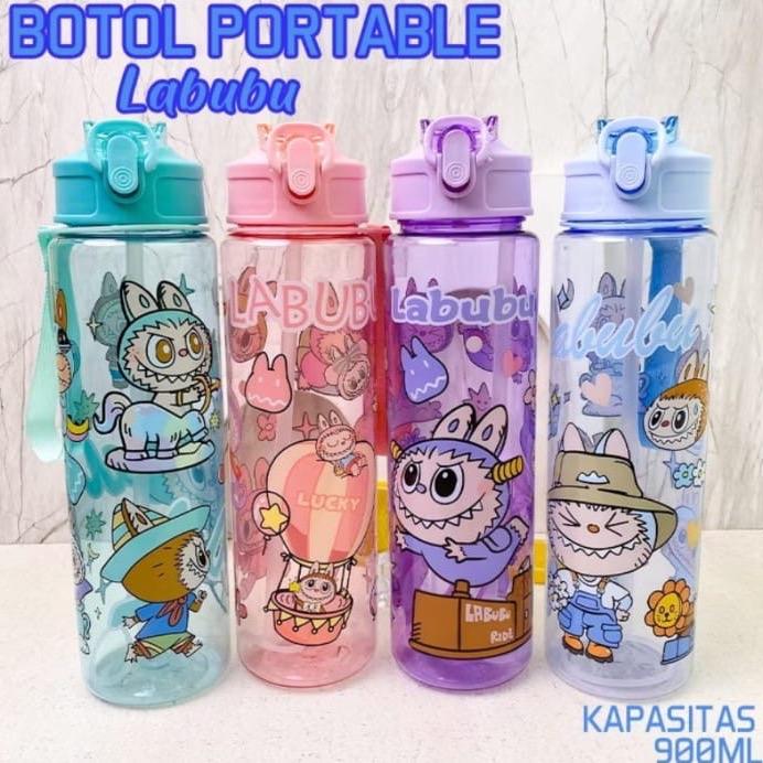 Botol labubu 4 warna full sticker Bottles - Shop | Tokopedia