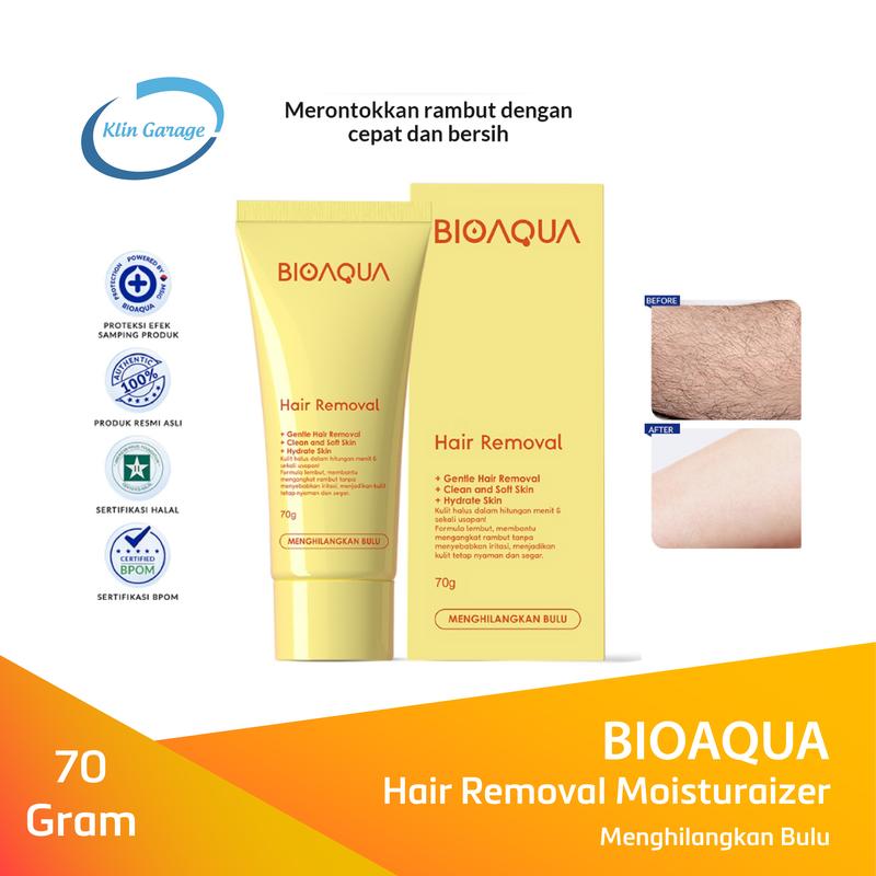 BIOAQUA Hair Removal Moisturizing 70gr Krim Perontok Bulu Cepat ...