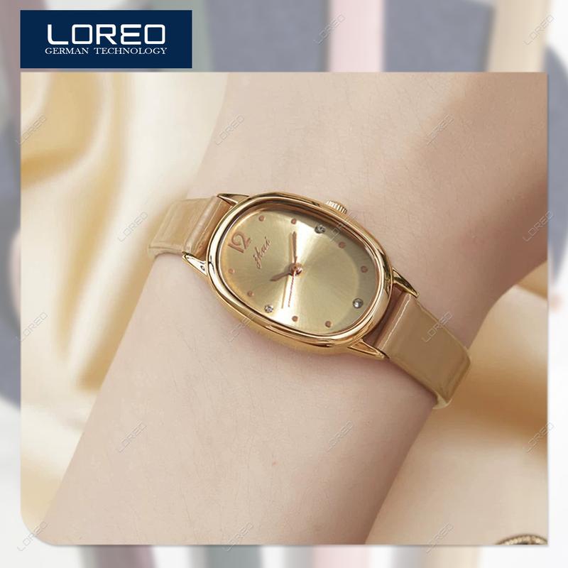 Loreo - Jam Tangan Wanita Kulit PU Model Oval Chic Watch Jam - Shop | Tokopedia