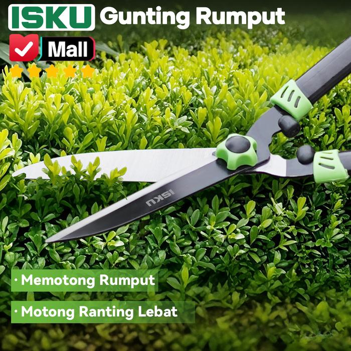 Promo ISKU Gunting Rumput Taman 53cm Gunting Pagar Tanaman Hedge Shear ...