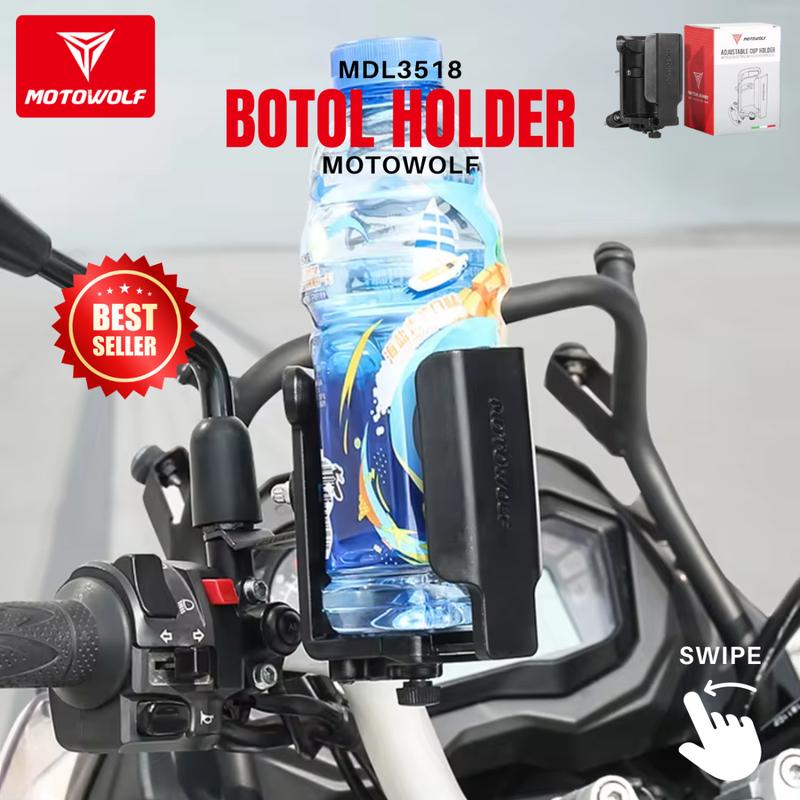 Holder Botol Motowolf Cup Holder Motor Sepeda Outdoor Multifungsi ...