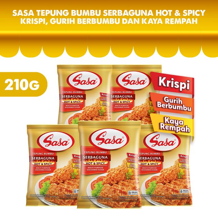 Promo Sasa Tepung Bumbu Serbaguna Hot Bervitamin & Bermineral 210gr ...