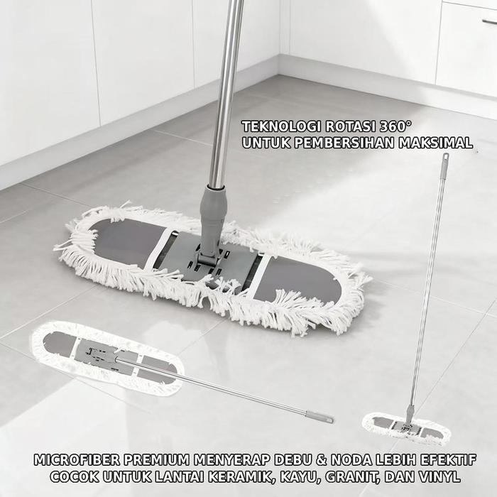 Promo (COD) Alat pembersih lantai Lobby Duster StainlessSteel Premium ...